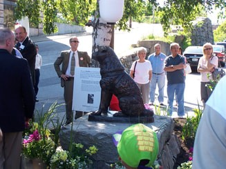 Hachiko's New Statue Dedication at Woonsocket Train Station in Rhode Island